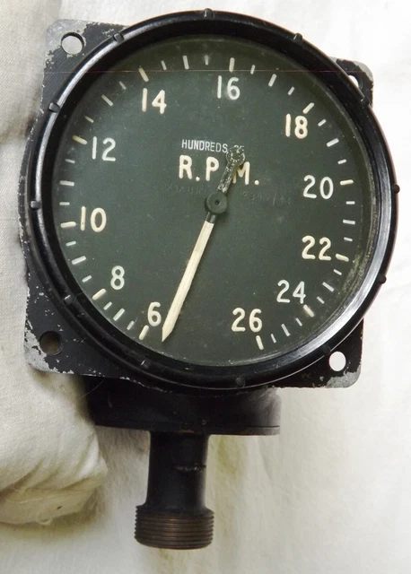 WW2 RAF AIRCRAFT Engine Speed Indicator Mk9B 6A/1695 - Tiger Moth ...