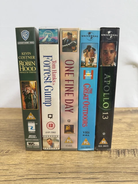 VHS VIDEO BUNDLE - Forrest Gump Robin Hood Apollo 13 One Fine Day Great ...