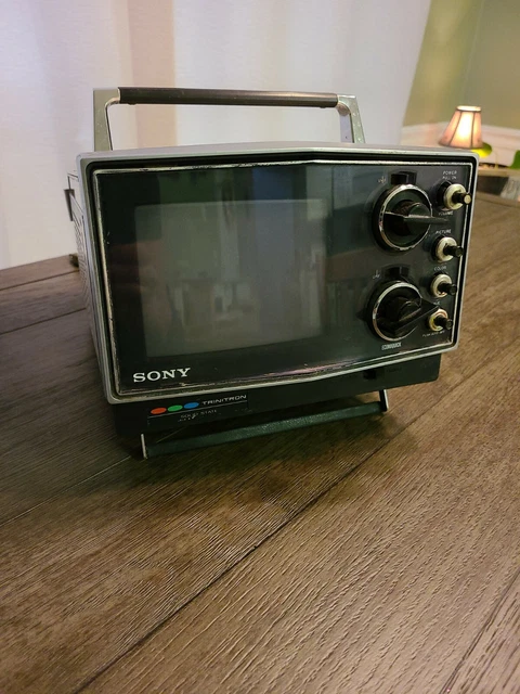 VINTAGE SONY KV-5100 Trinitron 5” Portable AC/DC Analog Color TV £39.17 ...