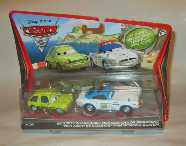 DISNEY PIXAR CARS Diecast ACER & SECURITY FINN - NEW - RARE 2010 ...