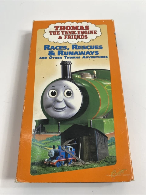 THOMAS THE TANK Engine & Friends Races Rescues Runaways VHS RARE ...