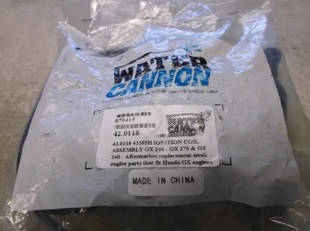 WATER CANNON IGNITION Honda Gx 240 270 340 Coil Assembly 42.0118 K111 ...