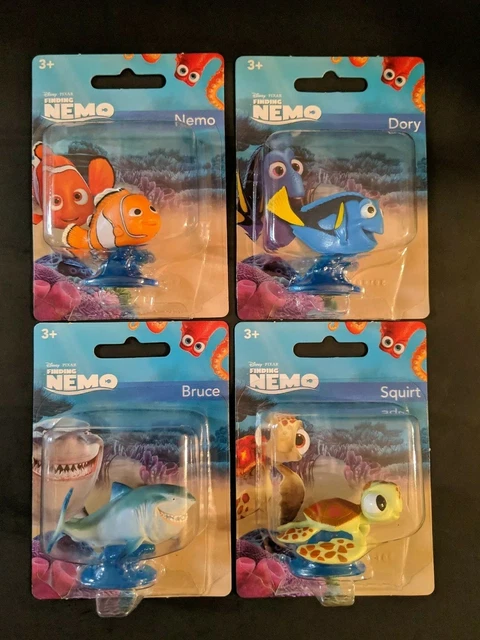 DISNEY PIXAR FINDING Nemo Lot of 4 Mini Action Figures Dory, Nemo ...