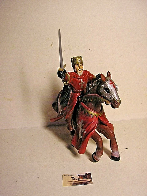 SOLDATINO TOY SOLDIER Simba Re Medievale a cavallo plastica cm 11,5 ...