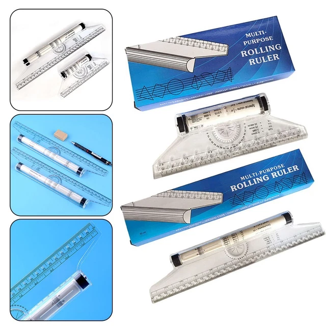 CLEAR MARKINGS AND Measurements on the Rolling Ruler for Effortless ...