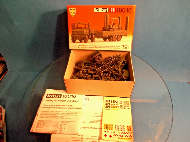 KIT KIBRI H0 #18016: ""Unimog con rimorchio e carrello elevatore COT ...