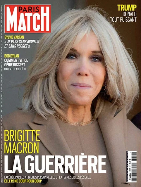 PARIS MATCH ~ BRIGITTE MACRON_DONALD TRUMP_BOB DYLAN Jan. 2025 NEW ©TBC ...