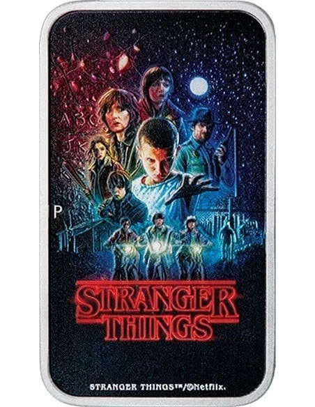 TUVALU 1 $ 2026 STRANGER THINGS S1 Rectangular Coin 1 Oz Silber 9999 ...