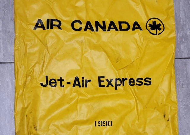 RARE VINTAGE 1990 Air Canada Jet Air Express Cargo Bag, Large 37.5" X ...