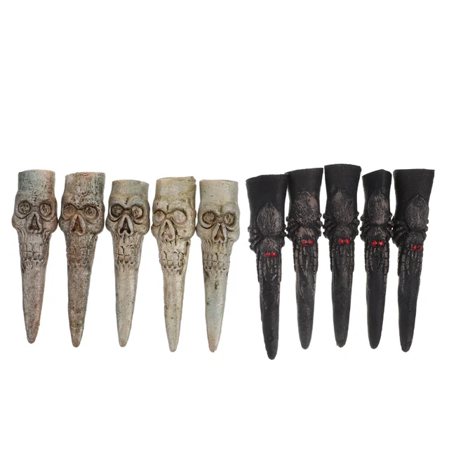 10 PCS FAKE Witch Fingers Halloween Cosplay Props Costume Nails £8.58 ...