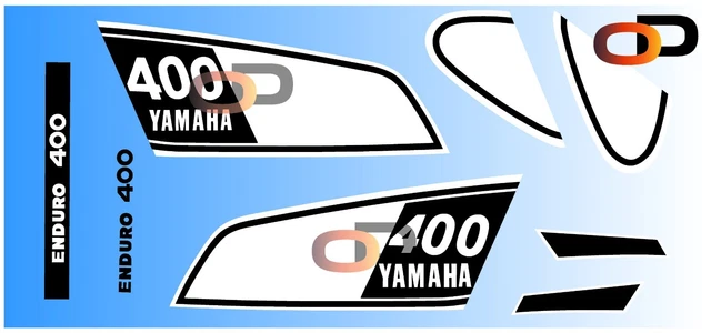 YAMAHA DT 400, Enduro 400, Dt400 Decal Set, Restoration, Yamaha Decals ...