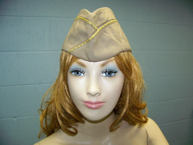 CASQUETTE KAKI OUTRE-MER femme femme armée américaine WAC WAAC EUR 45,56 - PicClick FR