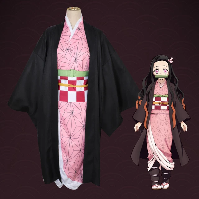 DEMON SLAYER NEZUKO Kamado Costume Kimetsu No Yaiba Party Cos Anime ...