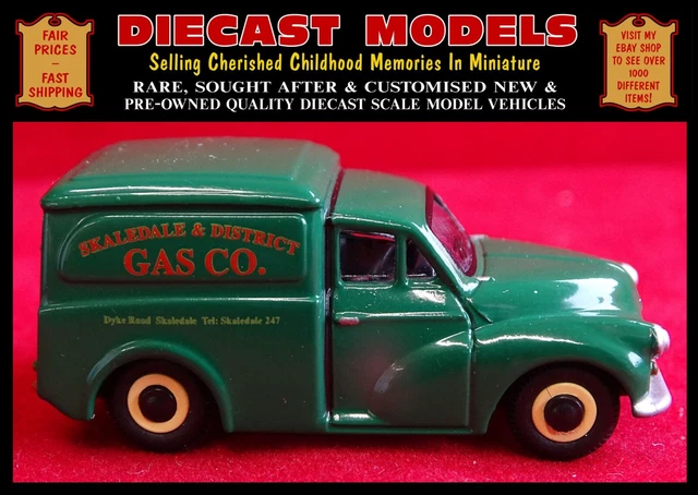 OLD MORRIS MINOR 1000 VAN GAS Co. LIVERY NEW 1/76 SCALE COLLECTORS ...