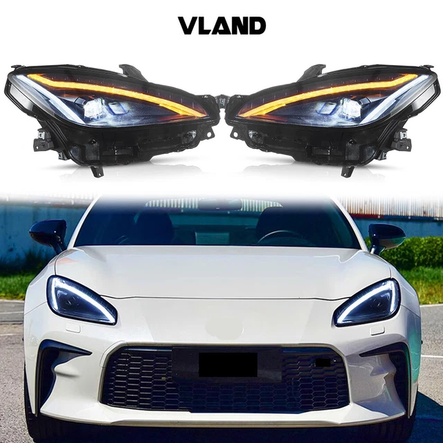 1 PAIR LED Headlights For TOYOTA GR86/Subaru BRZ 2022-2024 Sequential ...