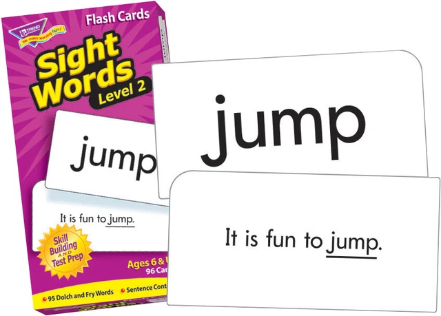 TREND LEVELED SIGHT Words Level 2 Flash Cards - Set of 96 $16.02 - PicClick
