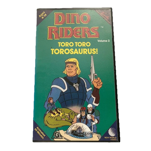 DINO RIDERS VHS Collectors Tape Volume 3 Toro Toro Torosaurus $32.52 ...