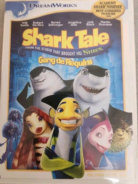 SHARK TALE 🦈 DreamWorks DVD Will Smith Robert Deniro Fullscreen 2004 $4 ...