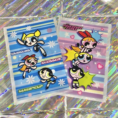 THE POWERPUFF GIRLS Clear Folder Binder Envelope 2000s Y2k NEW ...