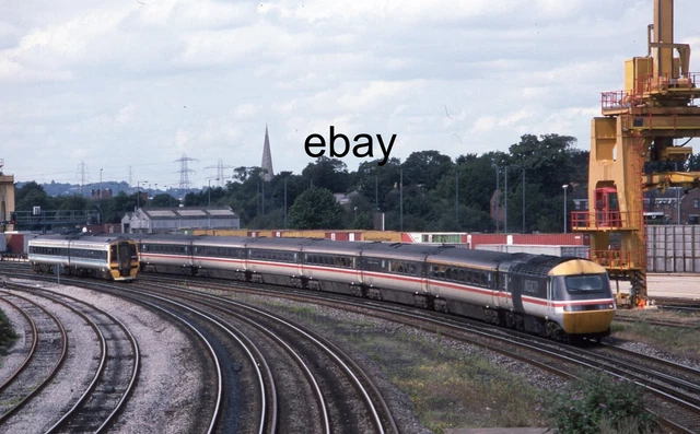 35MM RAILWAY SLIDE- BR HST Class 43. 43078 & 43069 @ Southampton ...