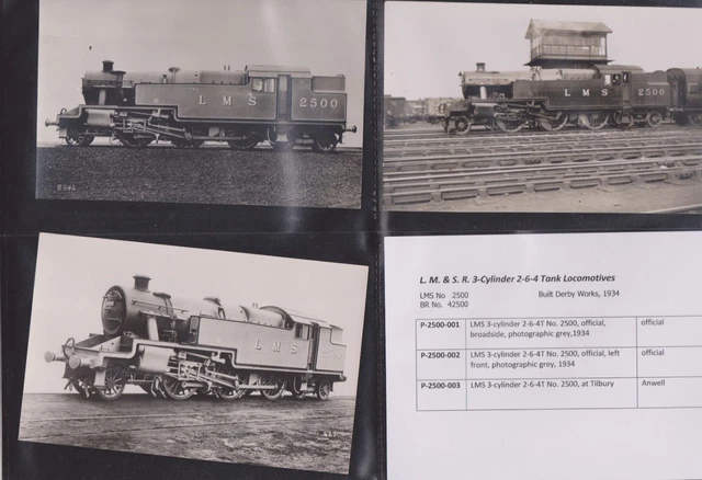 PHOTOGRAPH ALBUM OF LMS 2-6-4T 3-Cylinder Locomotives 2500-2536 £100.00 ...