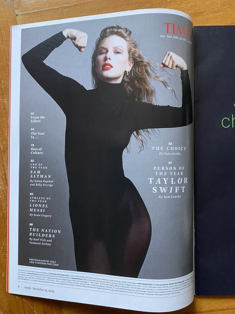 TAYLOR SWIFT LIONEL Messi Time Magazine Person Of The Year 2023 NO ...