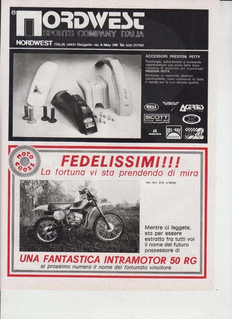 ADVERTISING PUBBLICITÀ MOTO INTRAMOTOR 50 RG 1978-MOTOITALIANE ENDURO ...