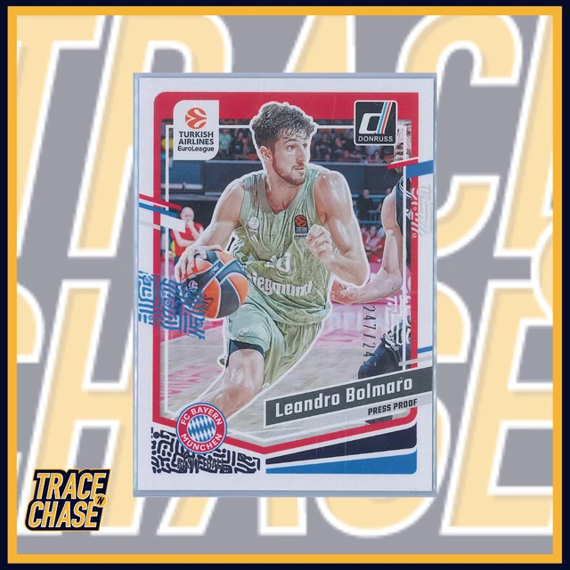 2023-24 PANINI EUROLEAGUE Basketball Leandro Bolmaro épreuve presse ...