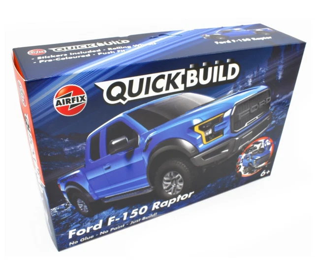 AIRFIX QUICK-BUILD FORD F-150 Raptor Model Car Kit Plastic Car Kit ...