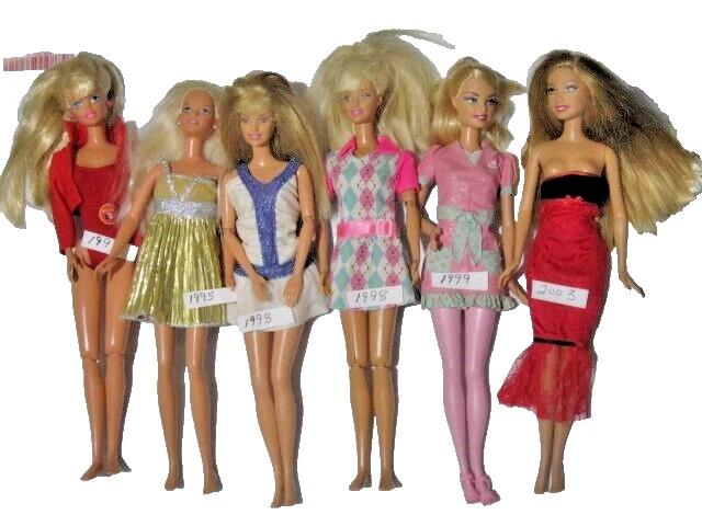 VTG BARBIE ~ Dressed Barbie (5) 1990s & (1) 2005 ~ Baywatch, & Others ...