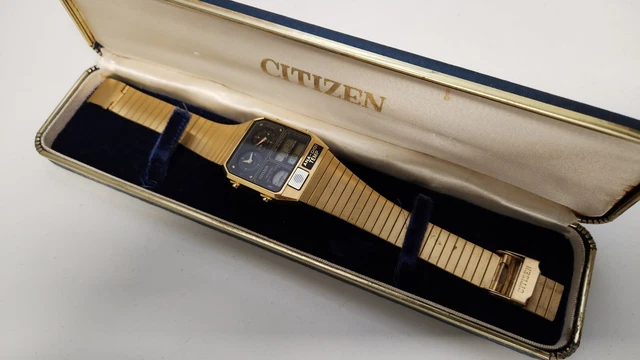 OROLOGIO VINTAGE CITIZEN Ana Digi Temp 8982 Made In Japan EUR 188,97 ...