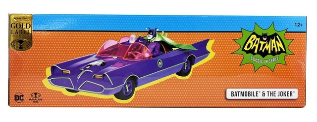 BATMAN CLASSIC 1966 TV Series - McFarlane Toys - Batmobile & The Joker ...