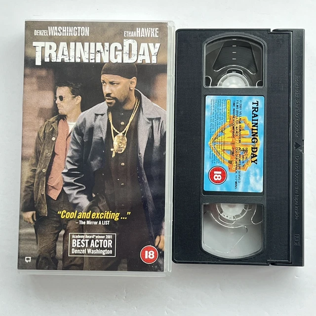 TRAINING DAY VHS Denzel Washington Ethan Hawke Dr. Dre Scott Glenn ...