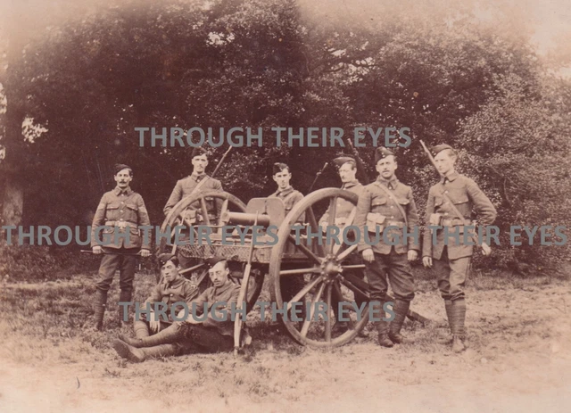 WW1 MOUNTED PHOTO Football Team Machine Gun Corps / Allied Army British ...