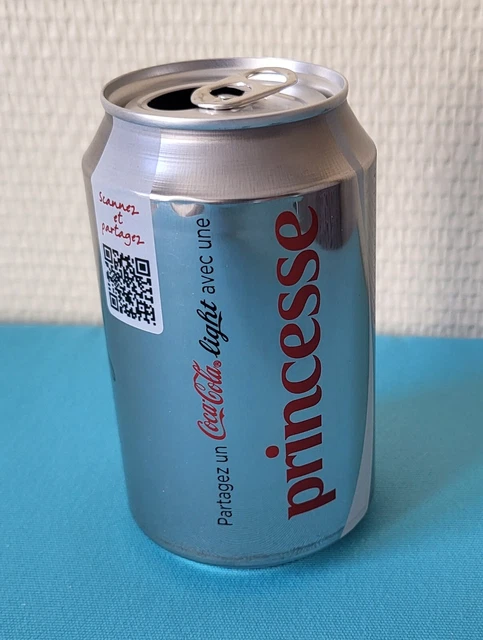 COCA COLA LIGHT CANETTE VIDE 33CL - PRINCESSE - 2015 EUR 7,00 - PicClick FR