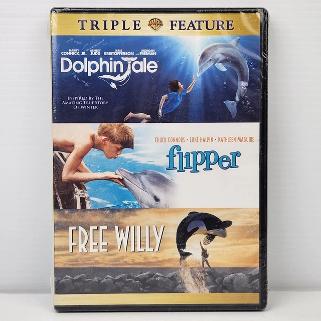 DOLPHIN TALE/FLIPPER/FREE WILLY | 3-DVD Movie Set Family Adventure ...