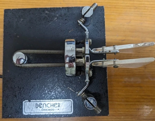 RARE BENCHER CHICAGO Morse Twin Paddle Iambic Key £100.21 - PicClick UK