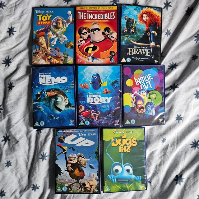 DISNEY PIXAR MIXED DVD Bundle Animated Kids Childrens 8 Movies Films £ ...