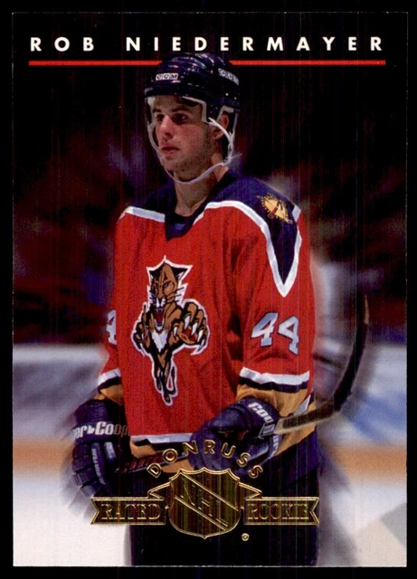 1993-94 DONRUSS RATED Rookies Rob Niedermayer Florida Panthers #4 $1.35 ...
