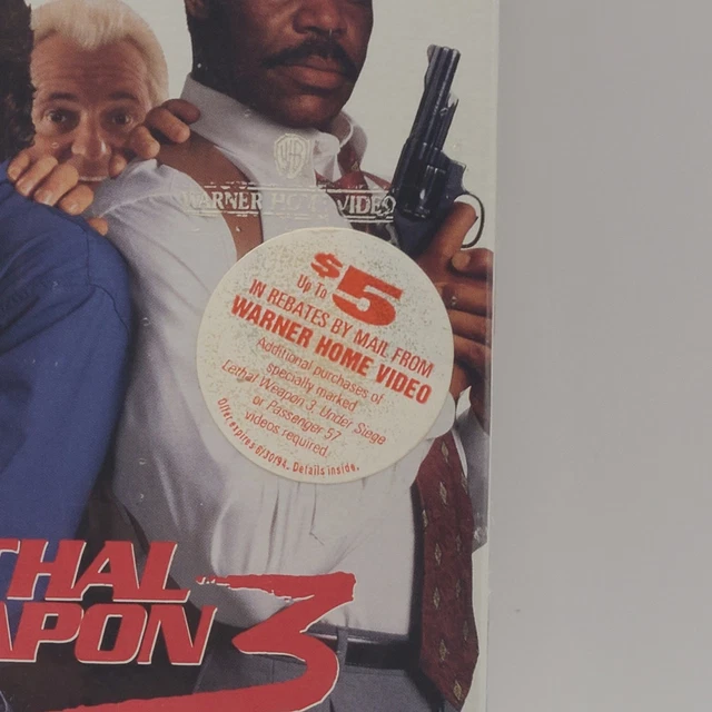 LETHAL WEAPON 3 Vhs Factory Sealed Gibson & Glover £8.93 - PicClick UK