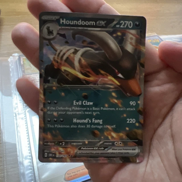 POKÉMON TCG HOUNDOOM ex SV03: Obsidian Flames 134/197 Holo Double Rare £0.99 - PicClick UK