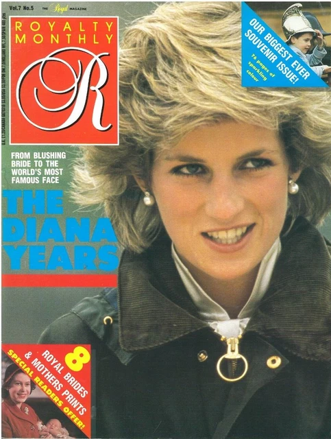 ROYALTY MONTHLY MAGAZINE Feb 1988 Princess Diana Prince Williams Prince ...