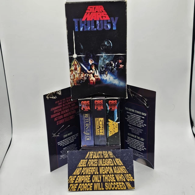STAR WARS TRILOGY CBS FOX VHS Box Set 1990 Edition Great Condition £53. ...