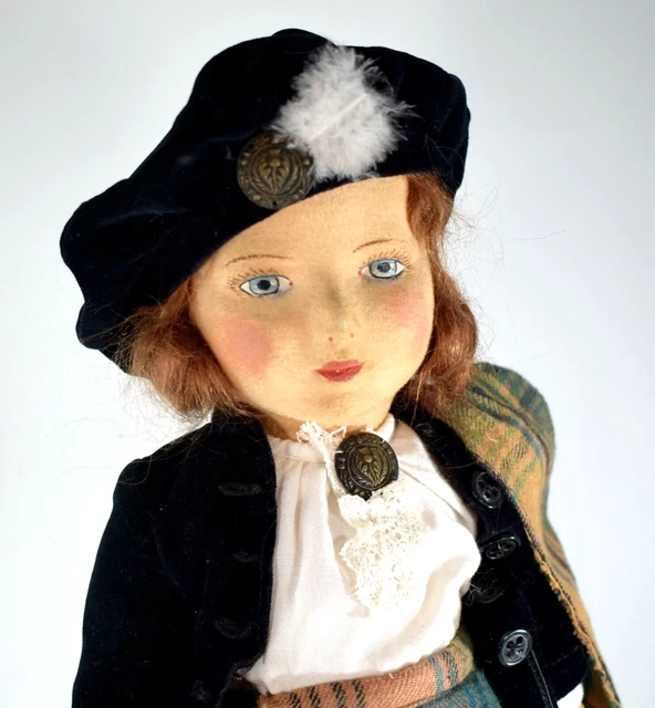 RARE VINTAGE CHAD VALLEY SCOTTISH GIRL DOLL 42cm c1930 £229.00 ...