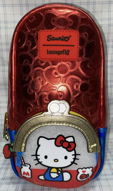 LOUNGEFLY SANRIO HELLO Kitty 50th Anniversary Metallic Mini Backpack ...