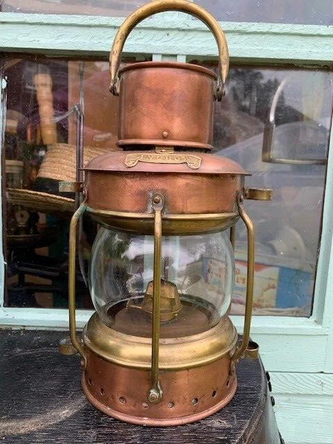 VINTAGE SHIPS LIGHT. Anchor Lamp Boat Yacht Maritime £129.00 - PicClick UK