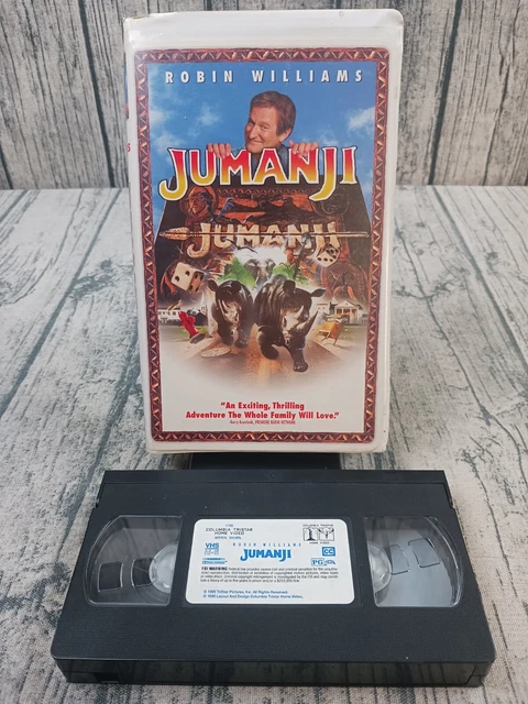 JUMANJI (VHS, 1996, Clam Shell Case) Robin Williams - Pre-Owned ...