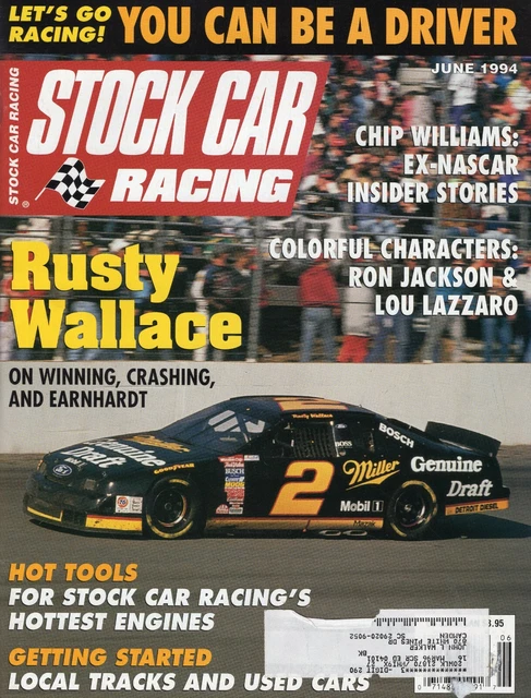 STOCK CAR RACING MAGAZINE June 1994 - - Rusty Wallace, Lou Lazzaro * £4 ...