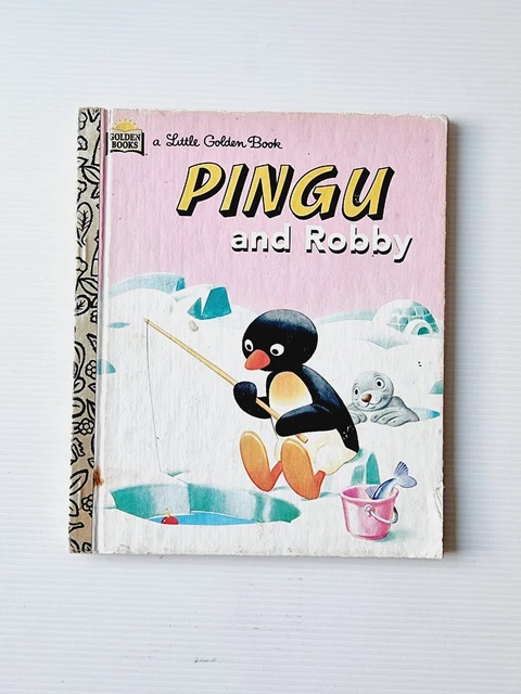 PINGU AND ROBBY Vintage Little Golden Book 1996 $14.50 - PicClick AU