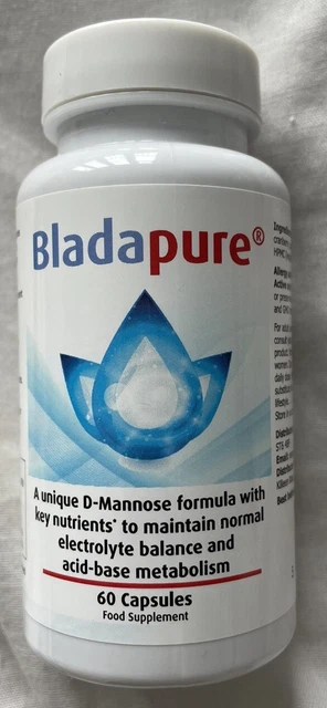 BLADAPURE A UNIQUE D-Mannose Formula 60 Capsules £12.00 - PicClick UK